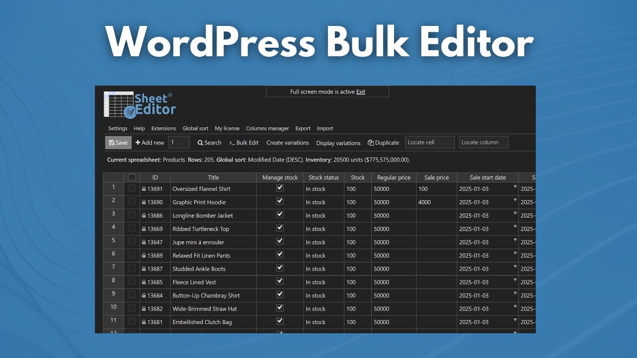 Bulk Edit WordPress Posts, Pages, and Custom Post Types in a ...