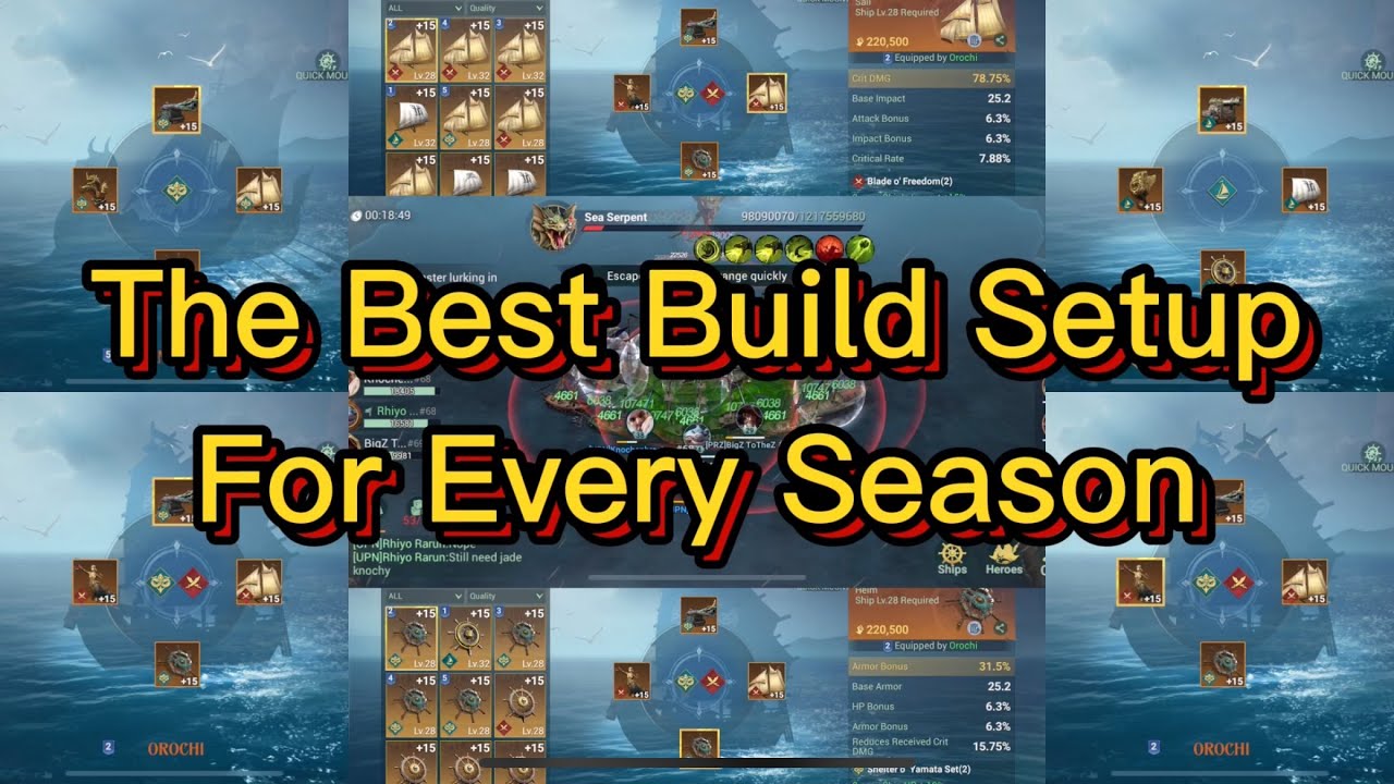 The Best Ship Build Setup In The Entire Season. Sea Of Conquest - YouTube