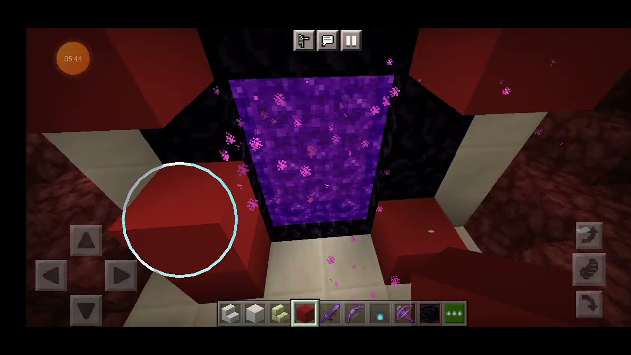 open nether portal and op house in Minecraft - YouTube