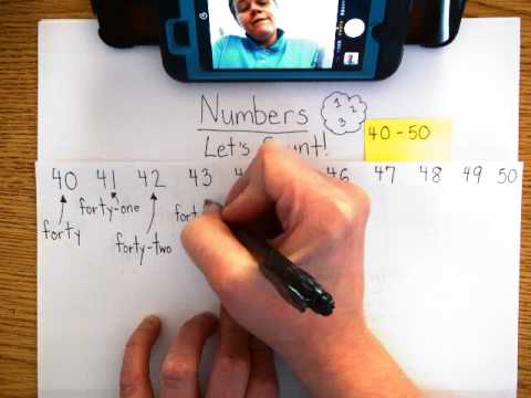 Counting 40 to 50 - YouTube