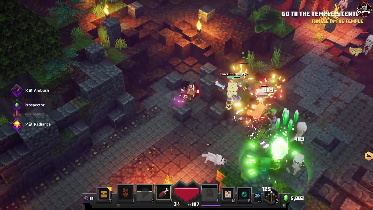 Minecraft Dungeons Island Realm Overgrown Temple with TruckinSirius ...