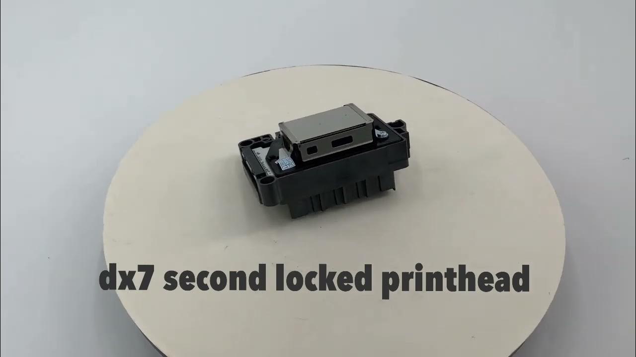 dx7 second locked print head - YouTube