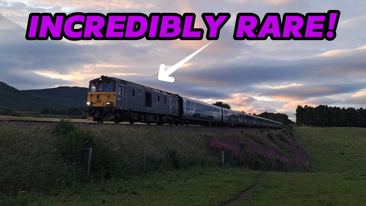 *RARE!* Solo Class 73 locomotive on the Inverness Caledonian Sleeper ...