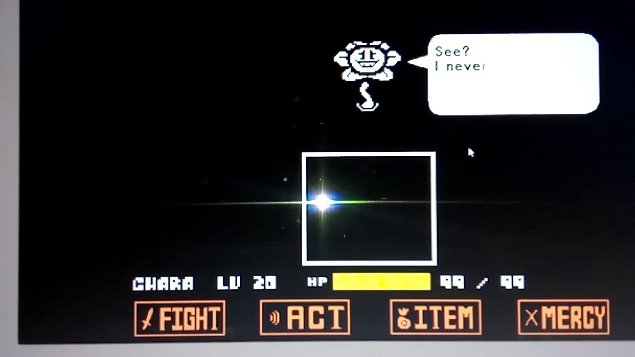 Unitale : Flowey Genocide :Spare ending 1 - YouTube