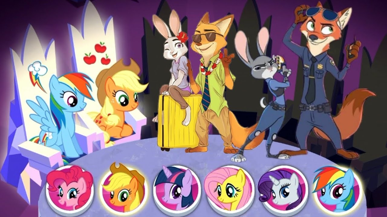 Magical Adventure With My Little Pony & Zootopia Movie: Crazy Mix-up ...