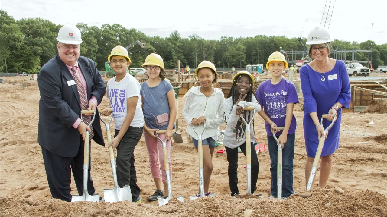 CREC Academy of Aerospace and Engineering Elementary School Ground Breaking Ceremony - YouTube