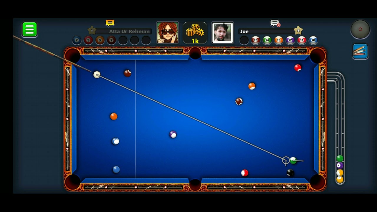 8 ball pool . Jerry Gamerz . #1 1k like aim 🎮 - YouTube