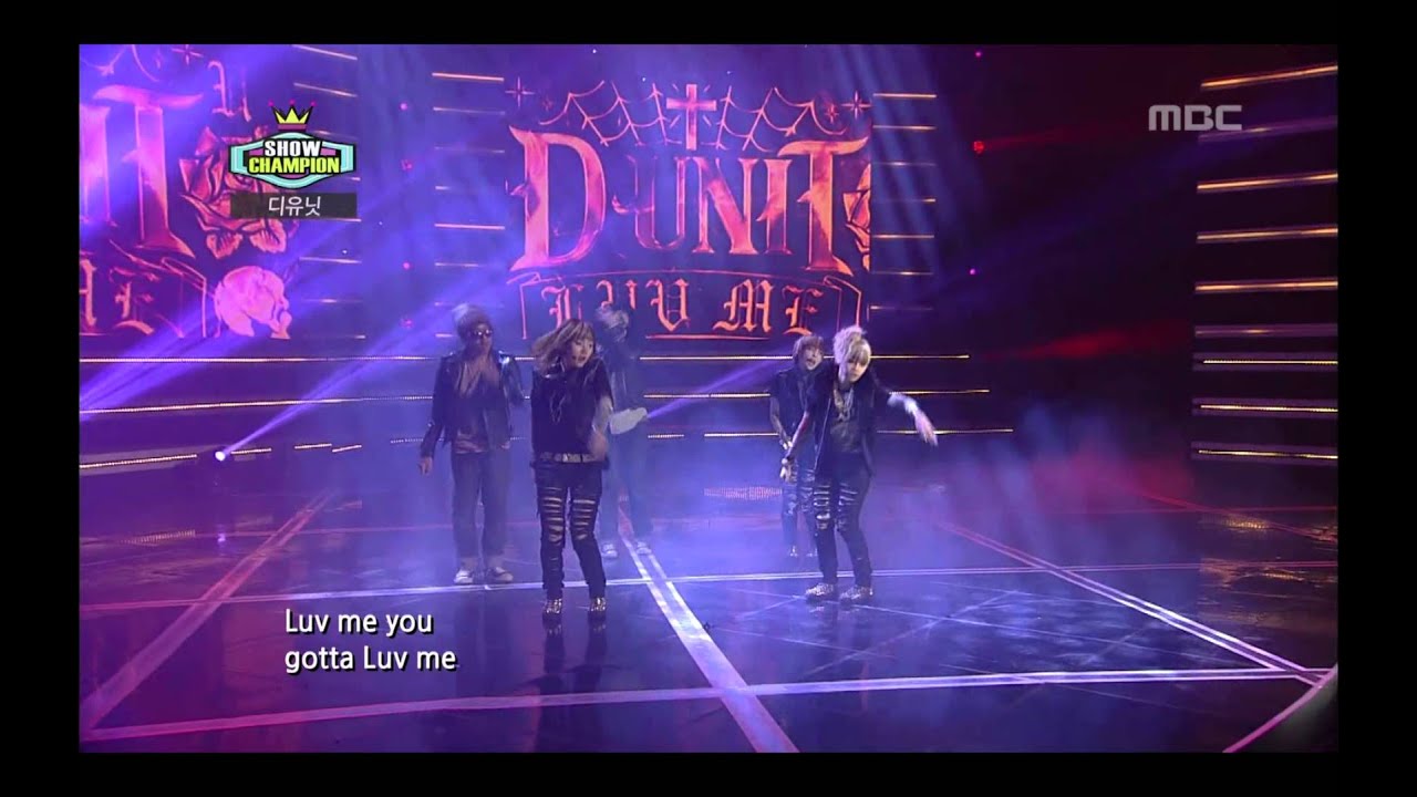 D-UNIT - Luv Me, 디유닛 - 러브 미, Show Champion 20121127 - YouTube