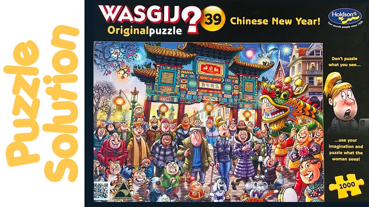 Wasgij Jigsaw Puzzle Solution - Original 39 Chinese New Year! - YouTube