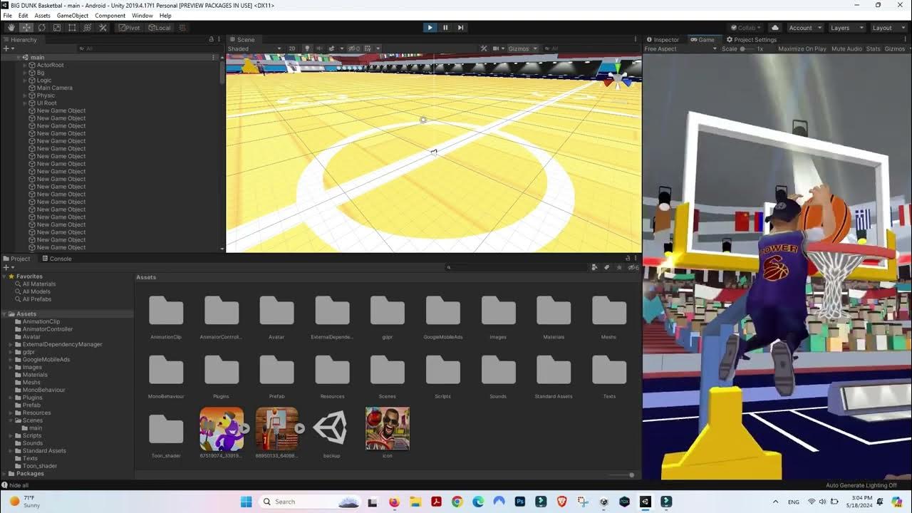 BIG DUNK Basketball Unity Source Code - YouTube