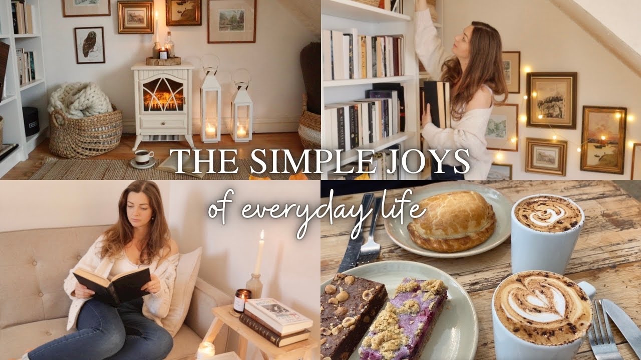 Simple, cosy joys: books, coffee & candles 🤎 Rory Gilmore kind of a day ...