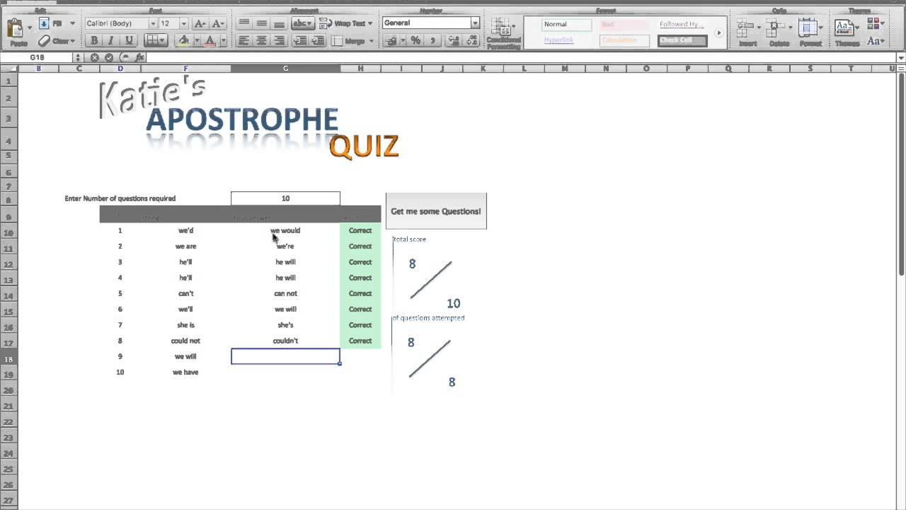 The Apostrophe Game - YouTube