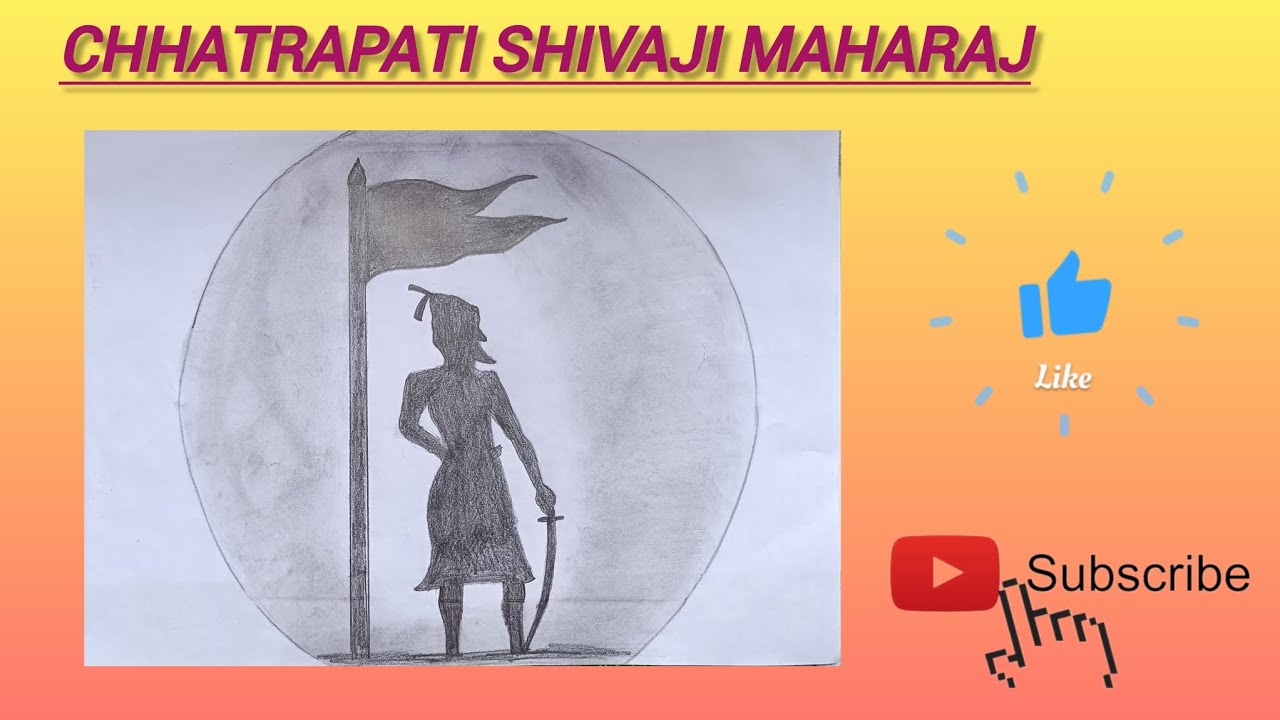 DIY:Chhatrapati shivaji maharaj drawing step by step|| shivaji maharaj ...