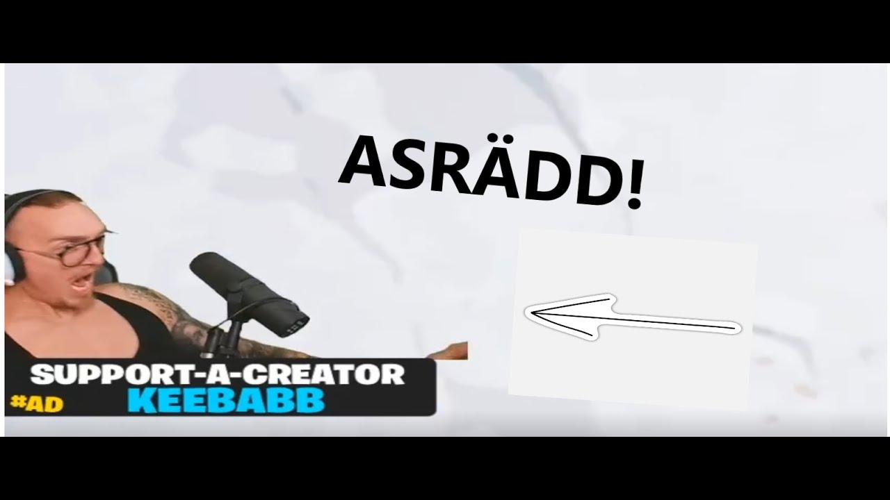 Keebabb blir JÄTTERÄDD i en skräckmap i fortnite - YouTube