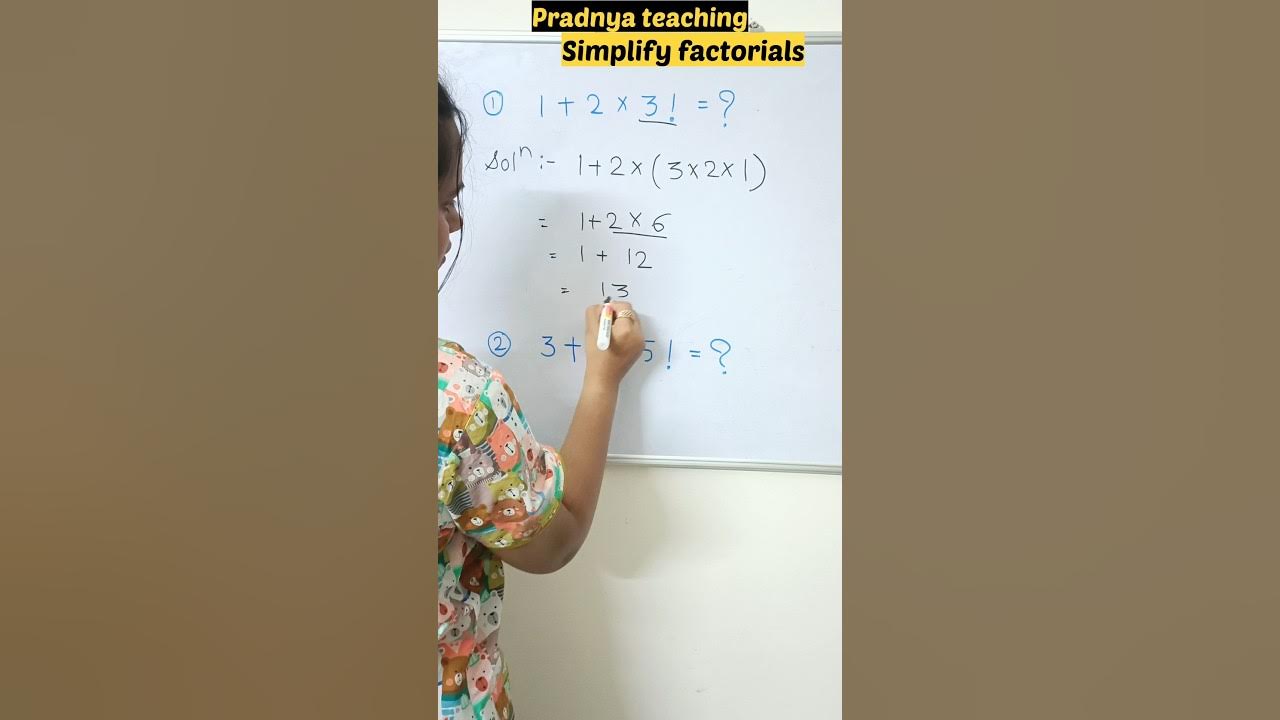 Simplification (Part -18) / Simplify Factorials #shorts #math #trending ...
