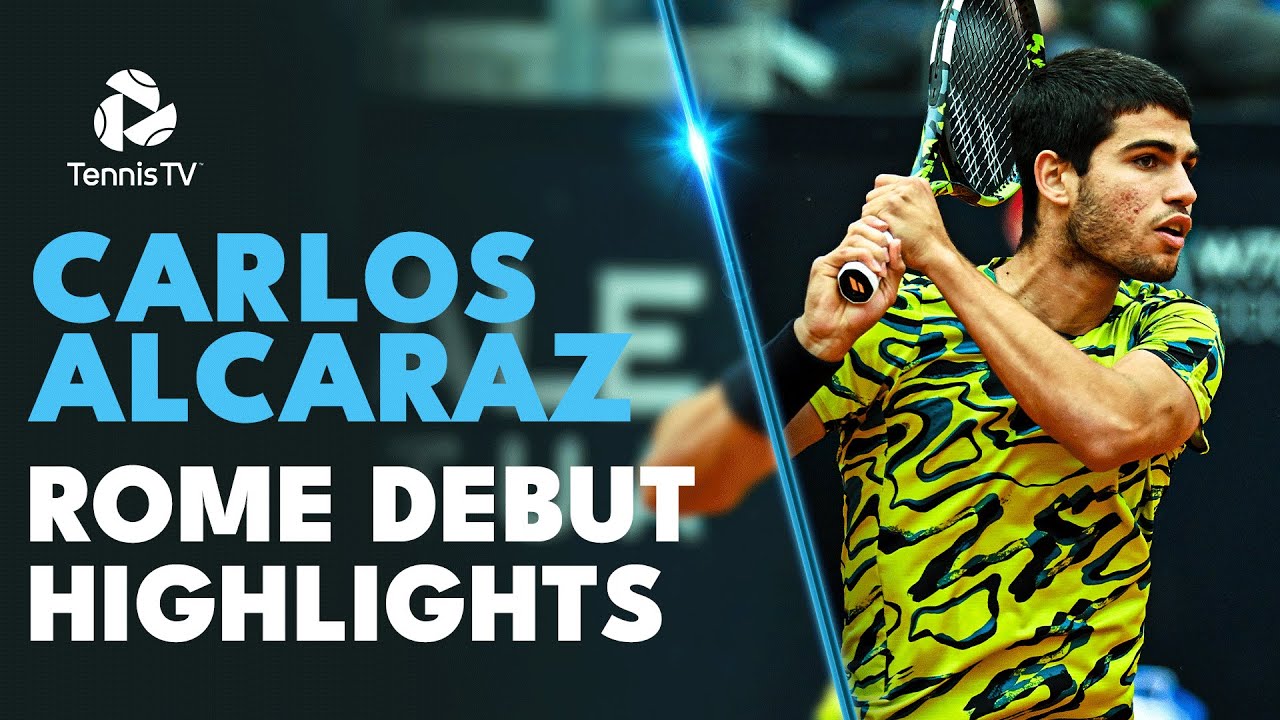 Carlos Alcaraz's First Ever Match In Rome! | Highlights vs Ramos ...
