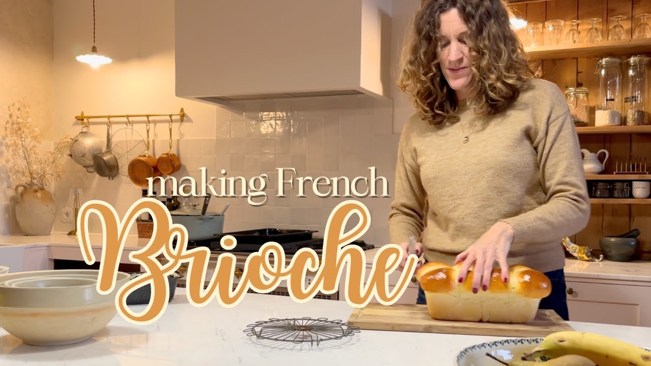 Making a French brioche recipe - baking in my farmhouse in France - YouTube