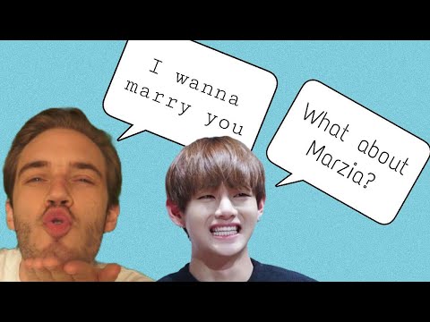 Pewdiepie saying Kim Taehyung from BTS looks like a god