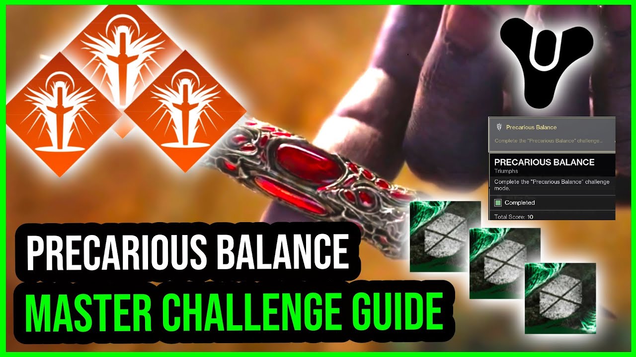 EASY Precarious Balance MASTER Challenge Guide (Crota's End Raid ...