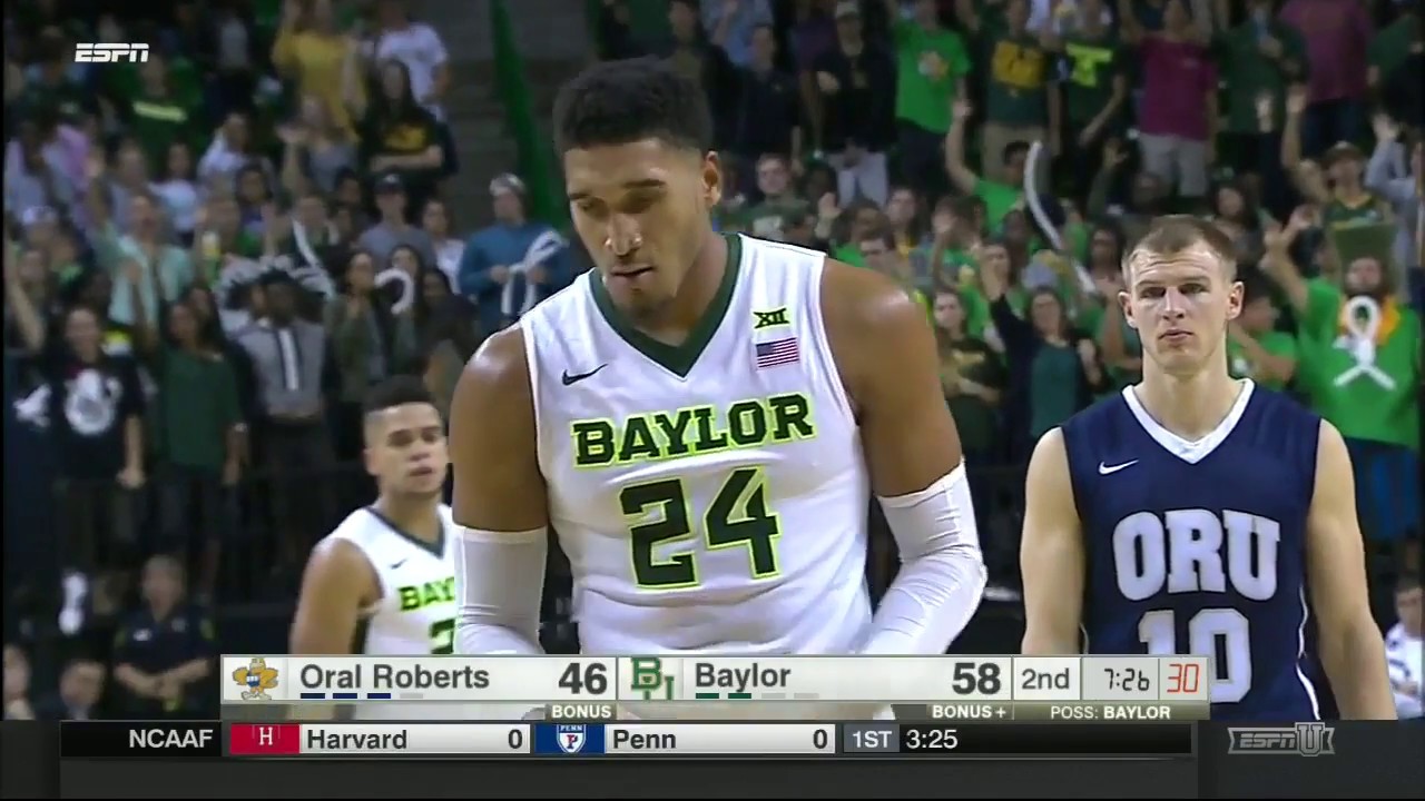 Oral Roberts at Baylor | 2016-17 Big 12 Men's Basketball Highlights ...