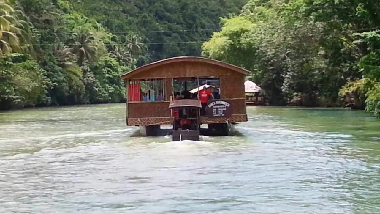 Bohol Floating Restaurant in Philippines - YouTube