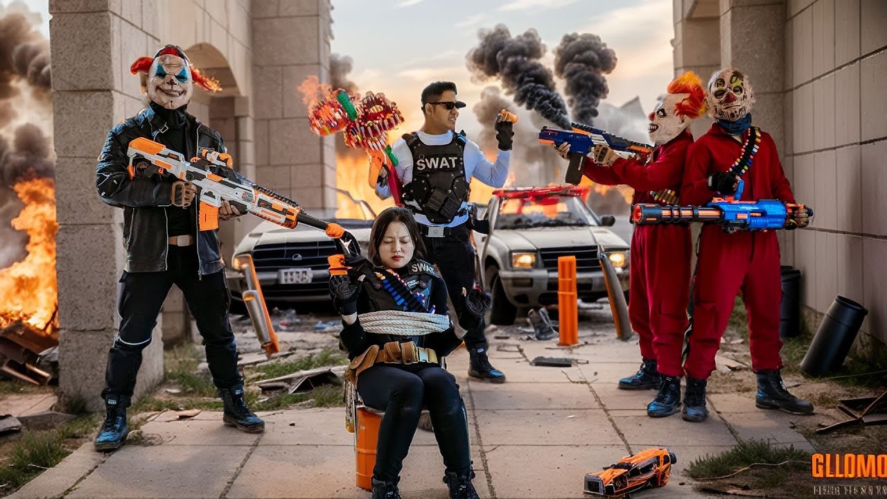 LTT Films : Warrior Silver Nerf guns Fight Tiger Mask The Nerf wars end ...