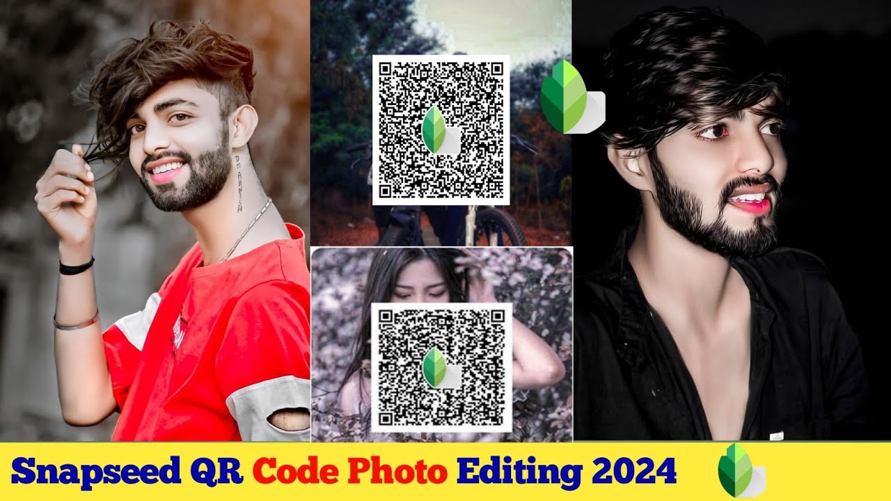 सबसे आसान तरीका Snapseed QR Code Photo Editing 2024 || Snapseed QR ...