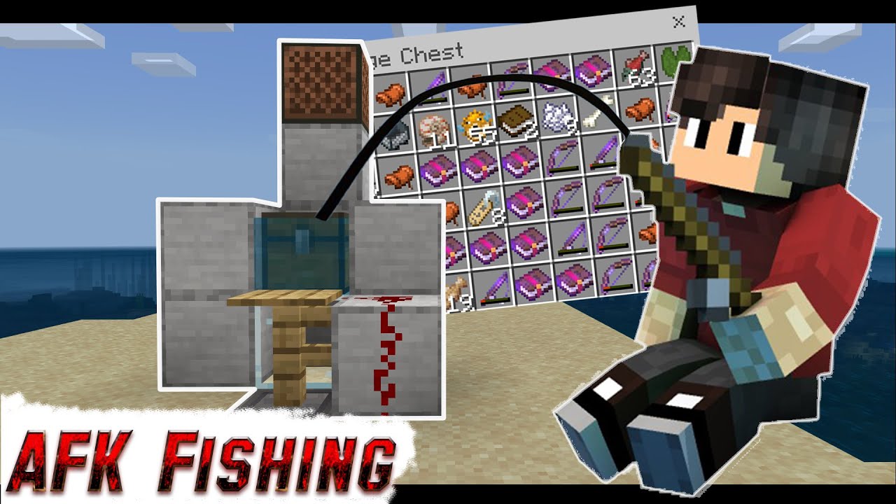 Minecraft Bedrock: AFK Fish Farm 1.17+ | With Auto clicker | MCPE/Xbox ...