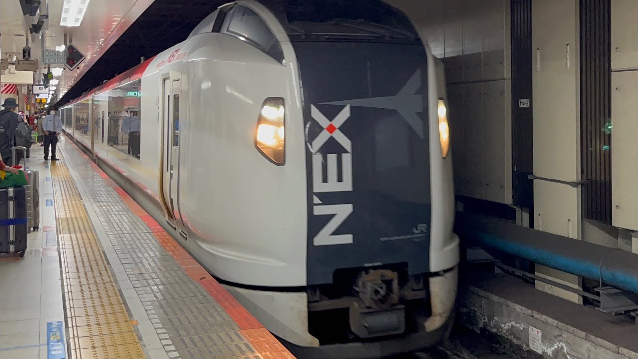 Narita Express train Arrival in Tokyo - YouTube
