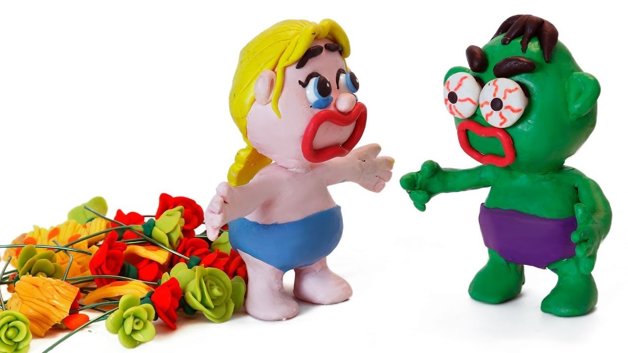 BAD Elsa Breaks Vase | Superheroes in Real Life Accident Play Doh Stop ...
