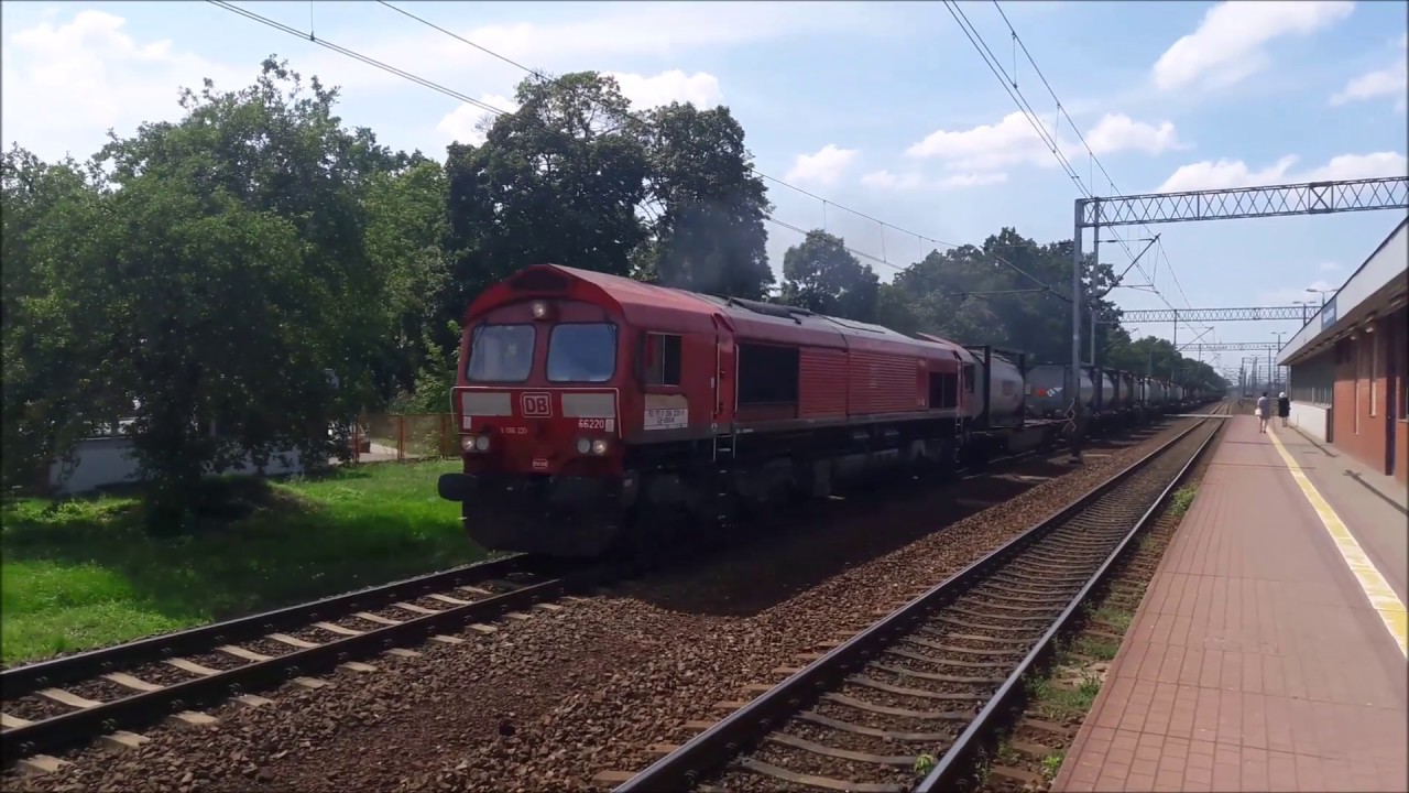 Class 66220 DB z składem mieszanym |Warszawa Rembertów| - YouTube