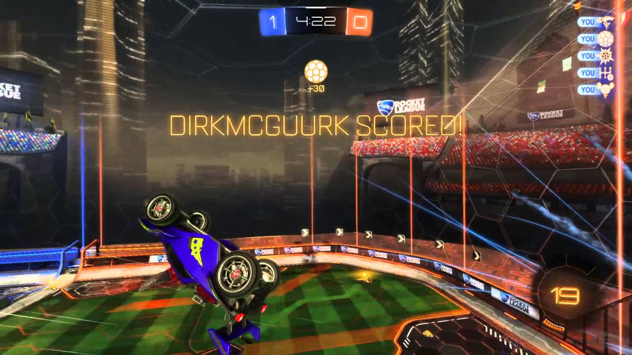 Amazing Ariel Rocket League Goal - YouTube