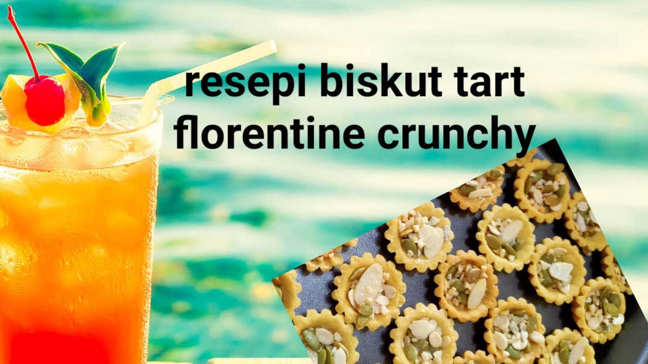 Resepi biskut tart florentine crunchy - YouTube