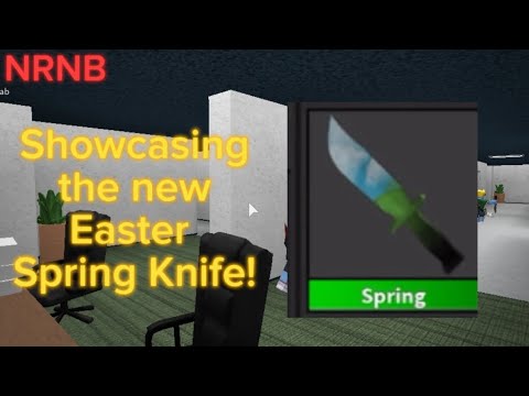 Showcasing The New Spring Knife In MM2! | Roblox MM2 - YouTube