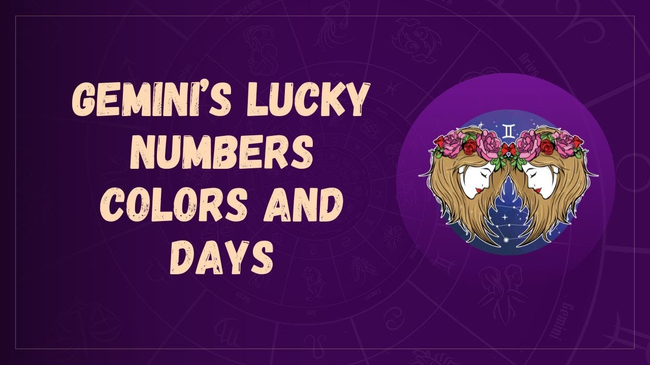 Gemini's Lucky Numbers, Colors, and Days - YouTube