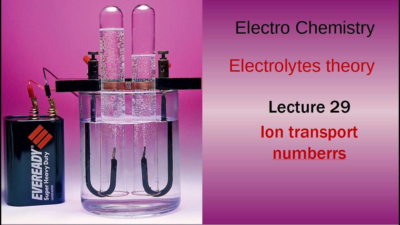 Lecture 29 Ion transport numbers - YouTube