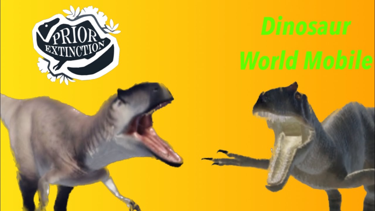 Prior Extinction Vs Dinosaur World Mobile - Allosaurus comparison - YouTube
