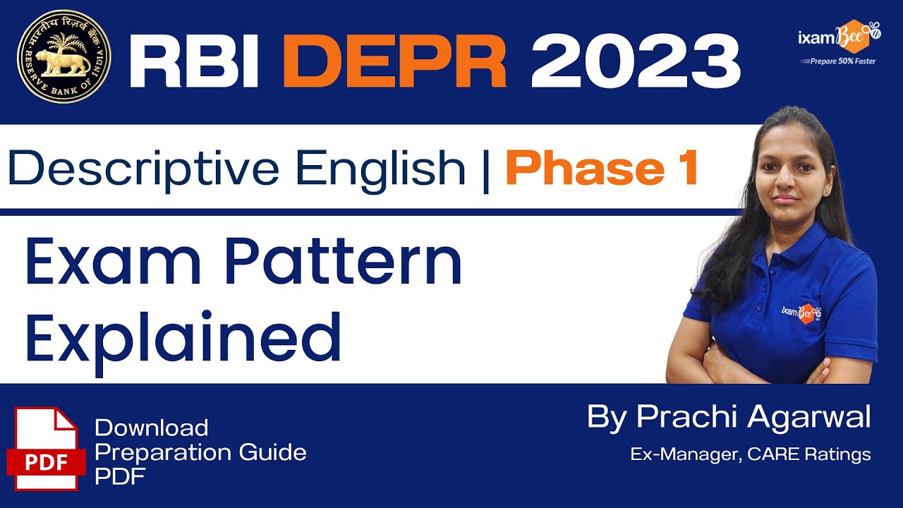 RBI DEPR 2023 | RBI DEPR Exam Pattern changes explained | By Prachi ...
