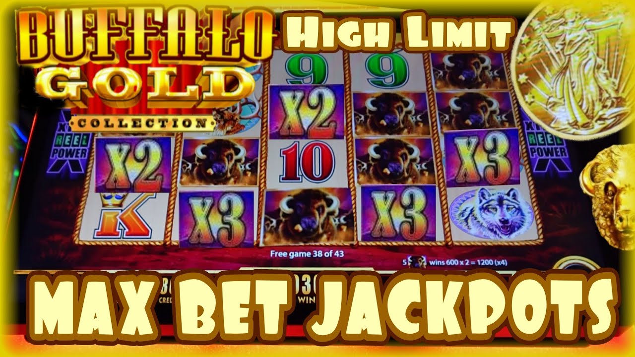 ⚠️Check out this MAX BET Jackpots at Buffalo Gold Collection Slot in ...