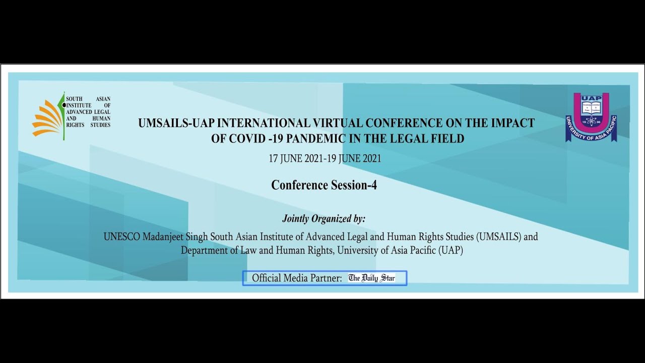 Session 4 - UMSAILS UAP Virtural International Conference 2021 - YouTube