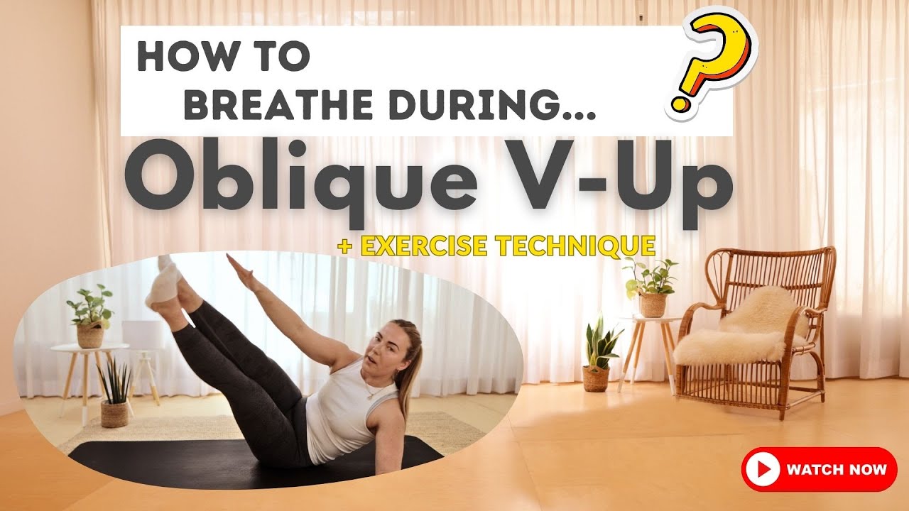 HOW TO..breathe during exercise? | OBLIQUE V-UP ~Controlled Breathing ...