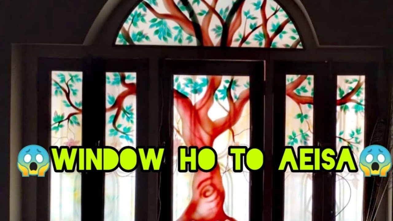 printed glass window 😱😱👉| Modern wooden windows | glass windows ...