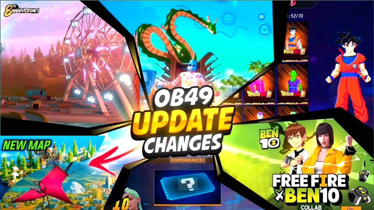 TOP 30+ CHANGES IN OB49 UPDATE | OB49 UPDATE FREE FIRE | FREE FIRE NEW ...