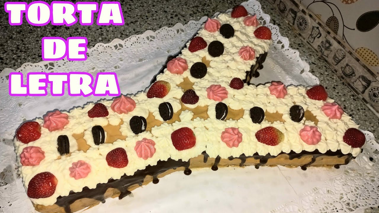 Cómo Hacer Una TORTA Con Forma De LETRA - RECETA con BIZCOCHUELO Básico ...