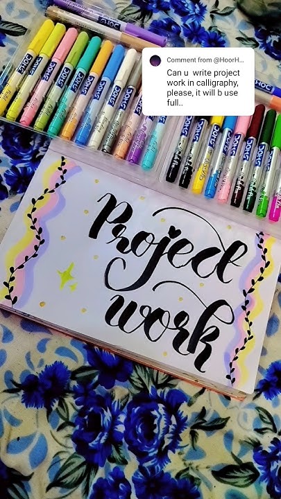 project work in Calligraphy and decorative ideas 💡 - YouTube