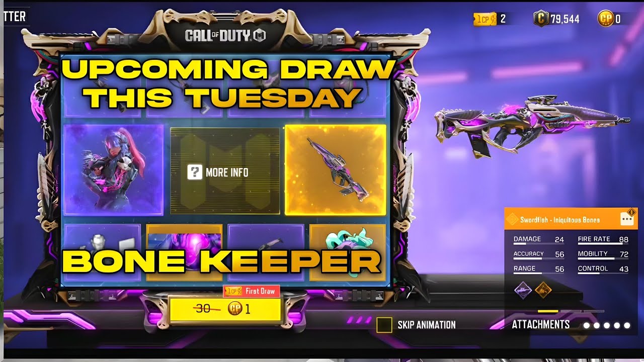 UPCOMING BONE KEEPER DRAW WITH LEGENDARY SWORDFISH INIQUITOUS BONES ALL ...