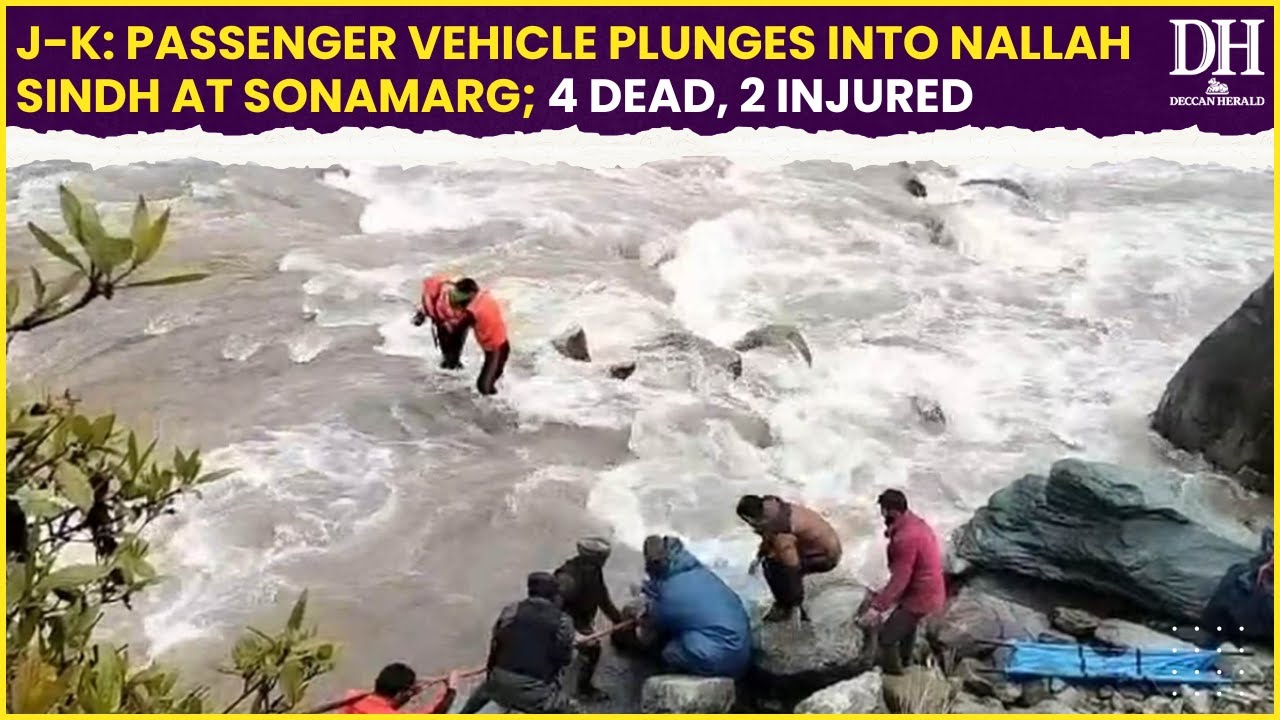 Breaking News | J K Passenger vehicle plunges into Nallah Sindh at ...