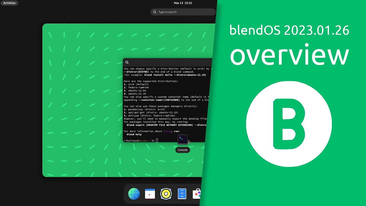 blendOS 2023.01.26 overview | A seamless blend of all Linux ...