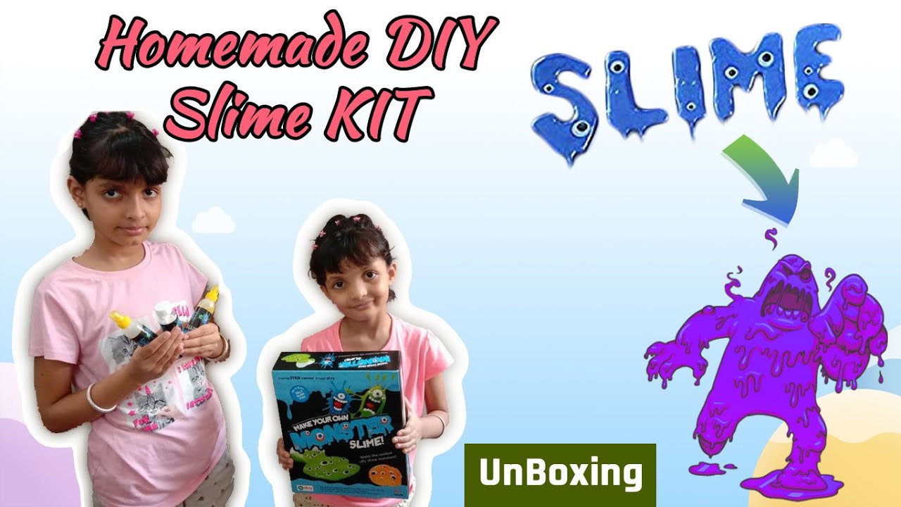 How to Make Monster Slime | Unbox Best Slime Making Kit | And Making ...