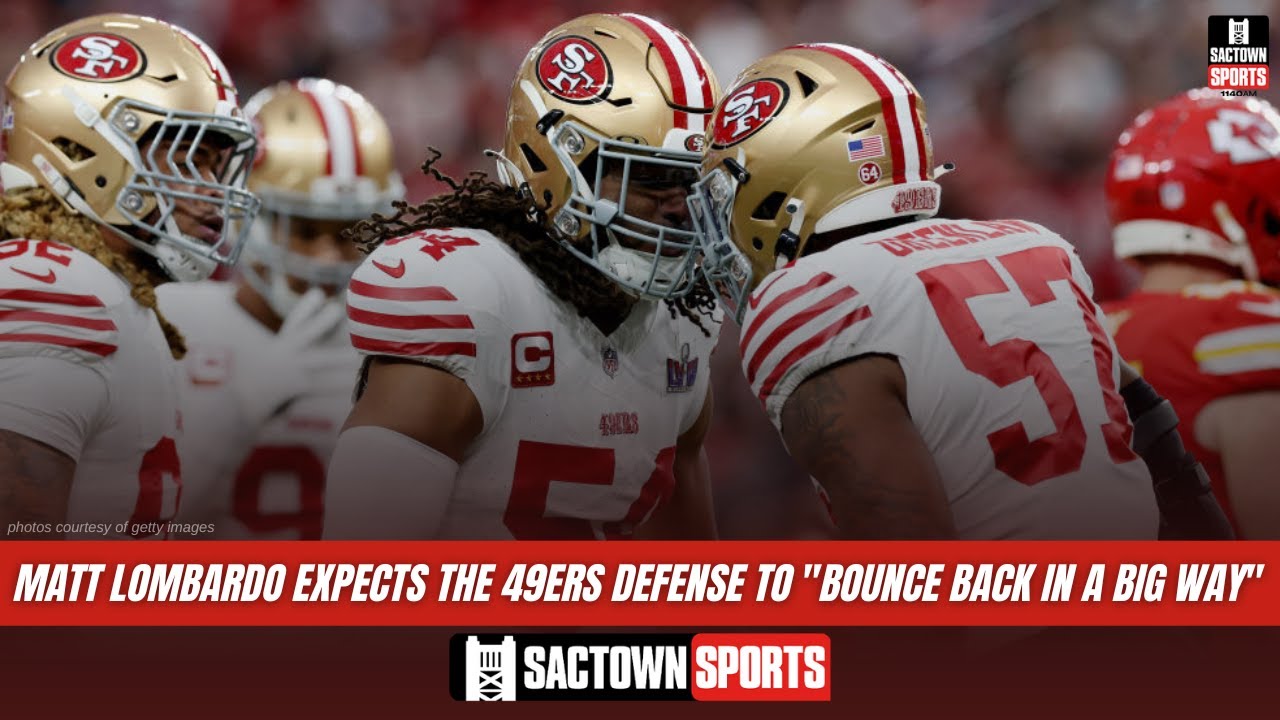 Matt Lombardo expects the 49ers defense to "bounce back in a big way ...